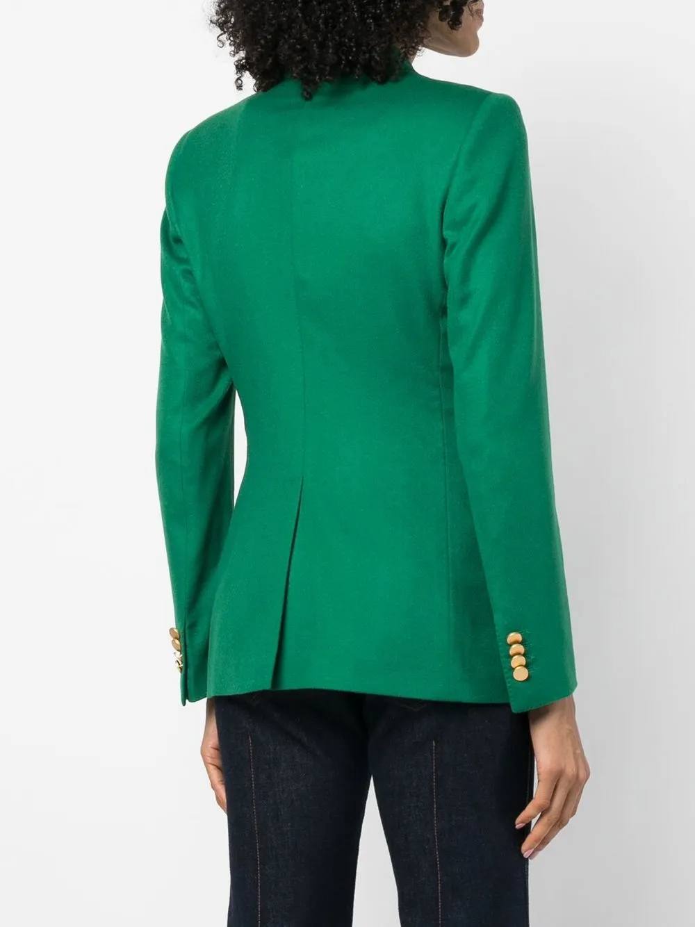 Tagliatore Double-breasted Tailored Blazer In Green | ModeSens