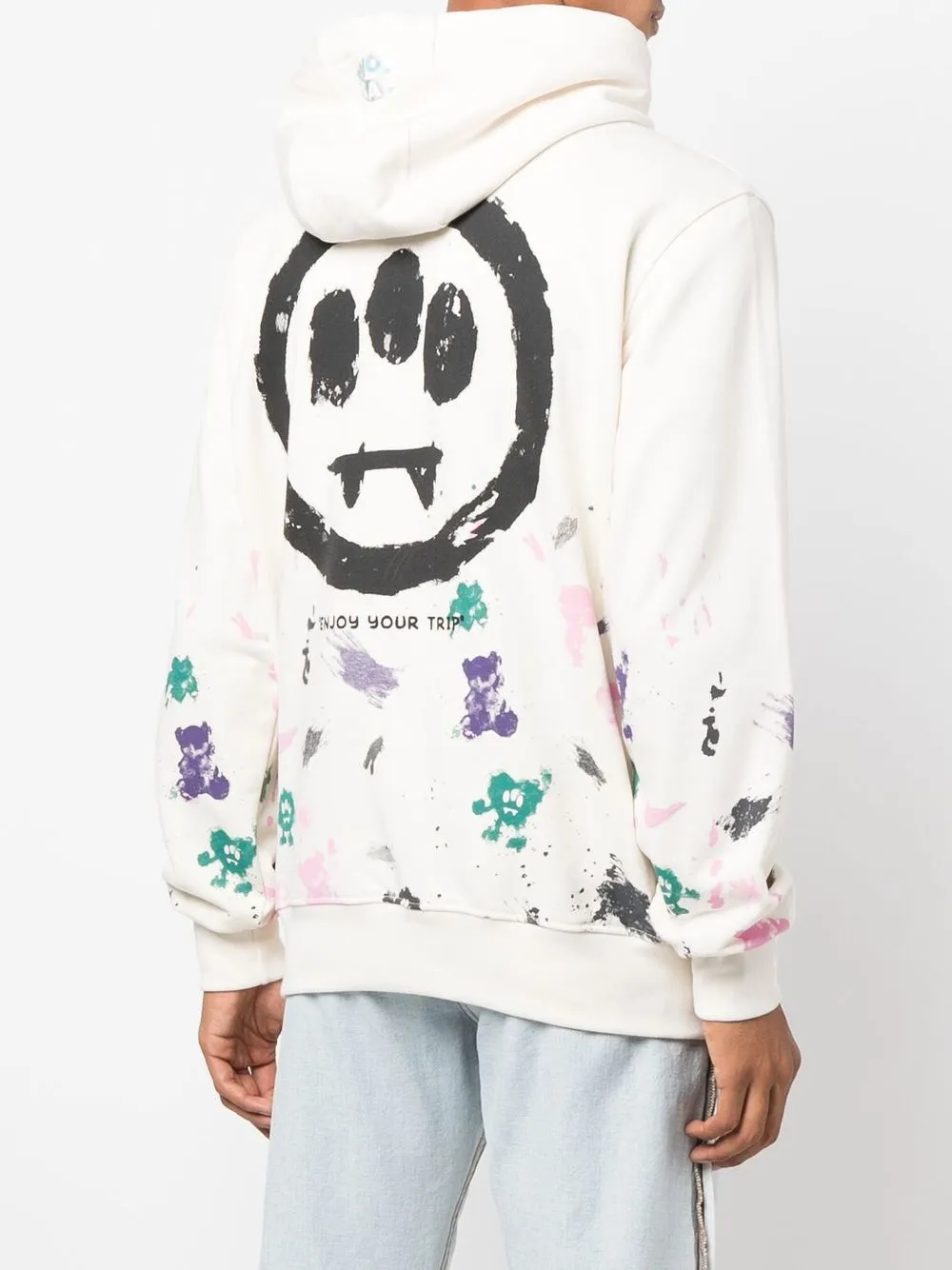 Barrow Logo-print Drawstring Hoodie In Neutrals | ModeSens