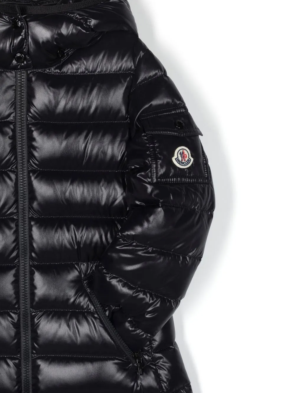 Moncler Enfant logo-patch Long puffer-jacket - Farfetch