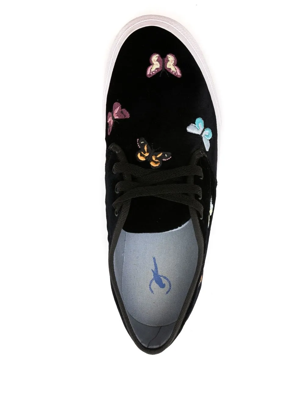 Blue Bird Shoes Velvet embroidered-motif Sneakers - Farfetch