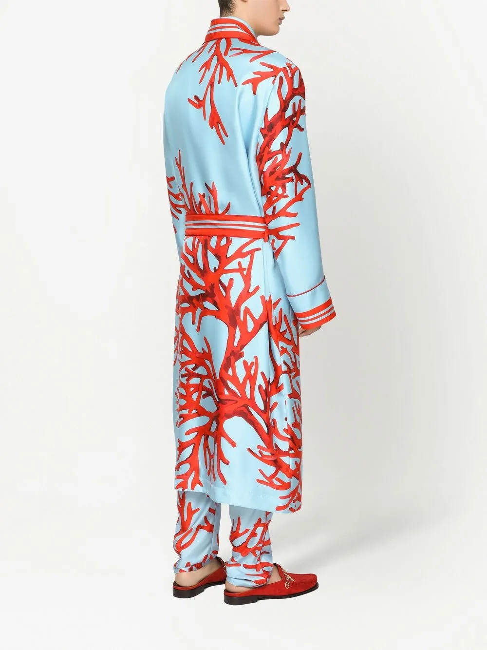 Dolce & Gabbana Silk coral-print Robe - Farfetch