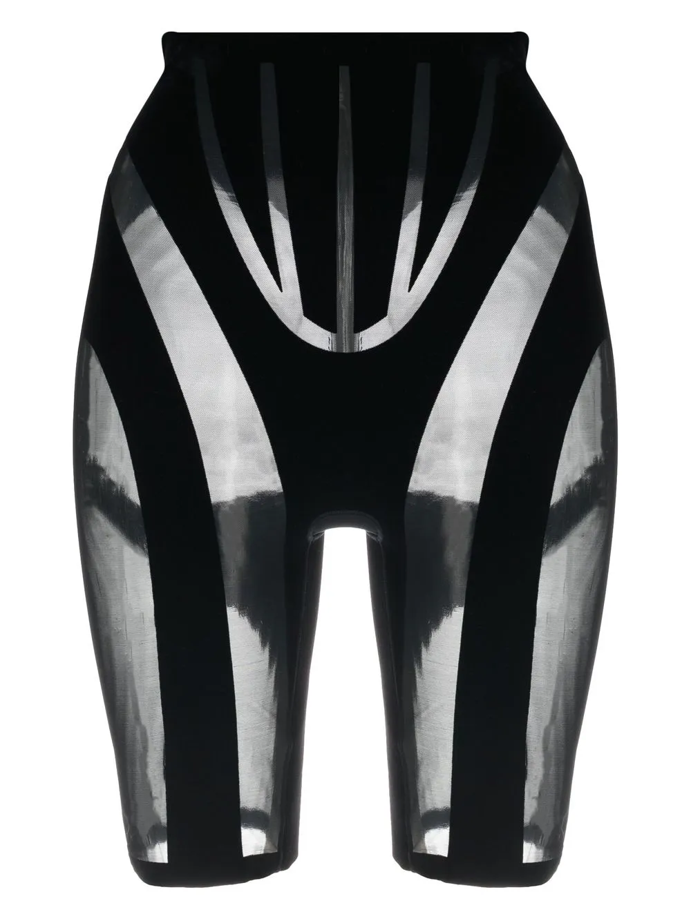 Mugler X Wolford Mesh panelled Shaping Shorts Farfetch Mugler X Wolford Mesh panelled Shaping Shorts Farfetch