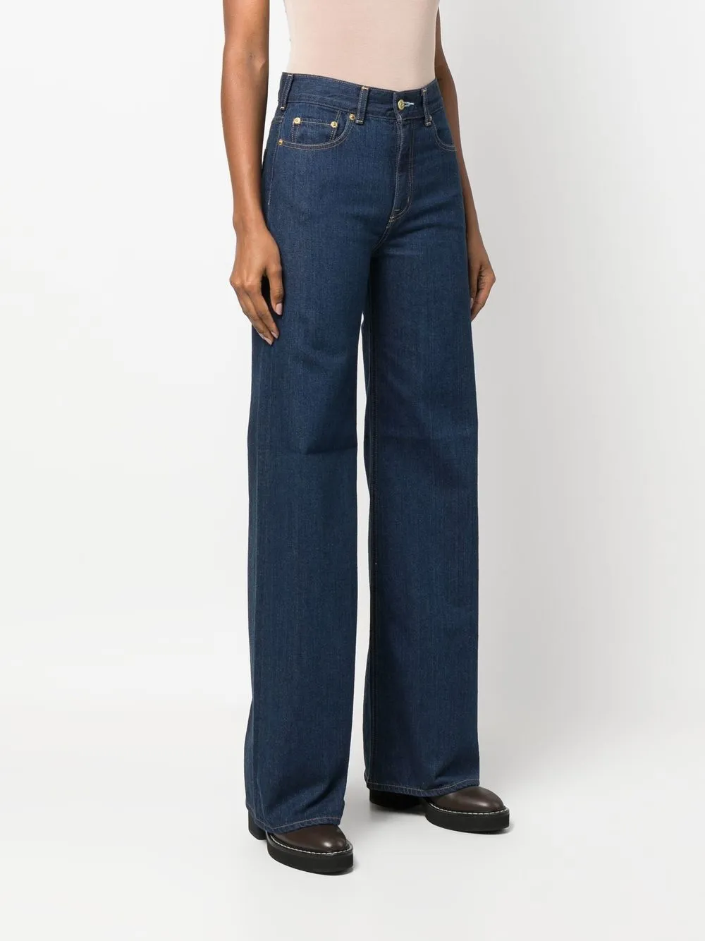 Tu Es Mon Tresor high-waisted Wide Leg Jeans - Farfetch
