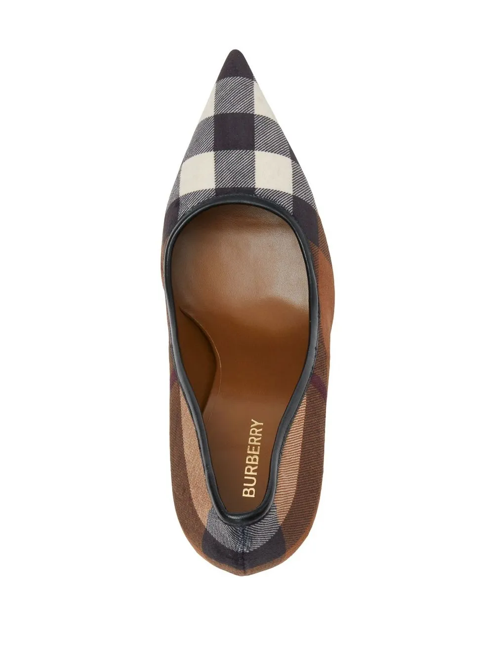 Burberry Check Leather Pumps - Farfetch