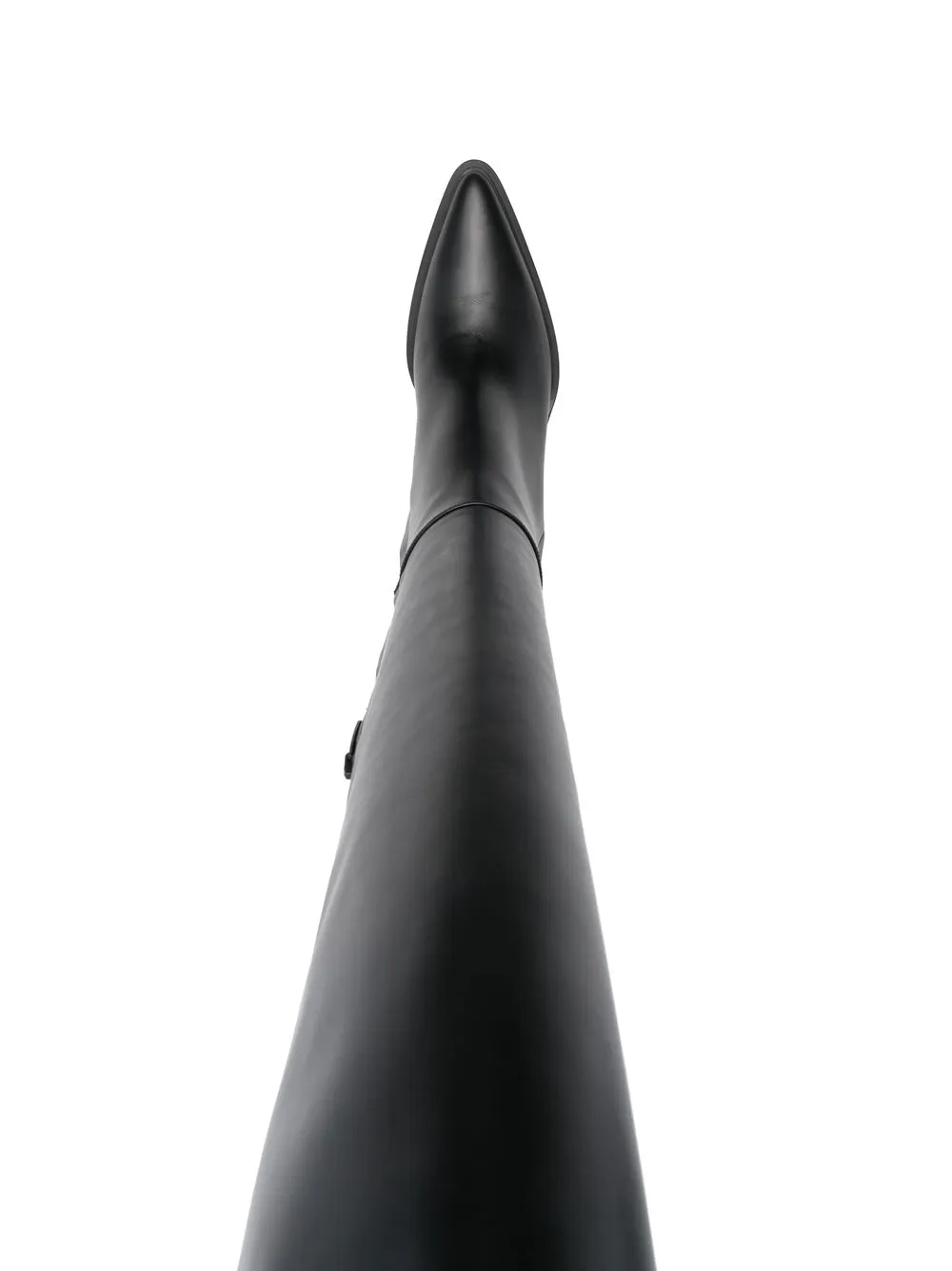 Gianvito Rossi thigh-high Pointed Boots | Black | FARFETCH UK