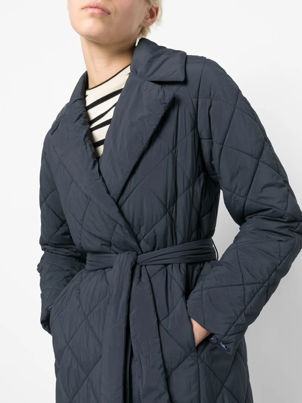 Paltò Quilted Belted Coat - Farfetch