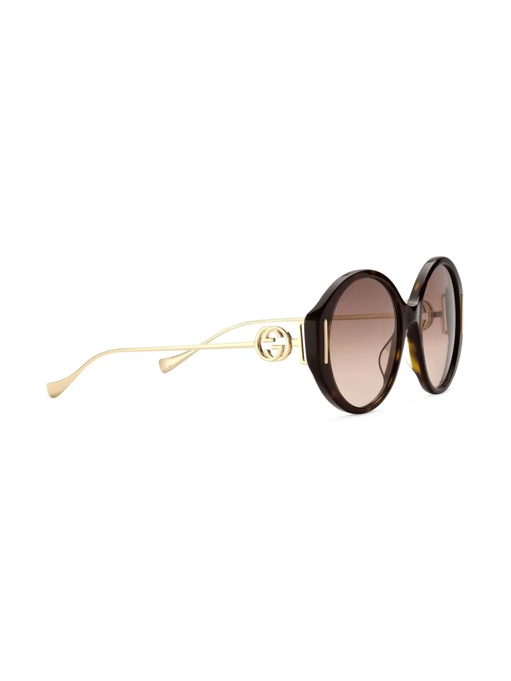 Gucci Eyewear Oversized Round Frame Sunglasses Farfetch