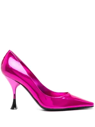 3juin 100mm Leather Stiletto Heels | Pink | FARFETCH
