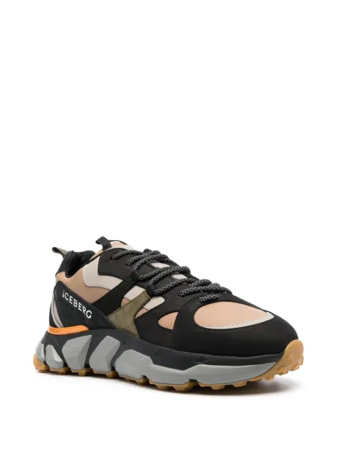 Iceberg leather-panelled low-top Sneakers - Farfetch
