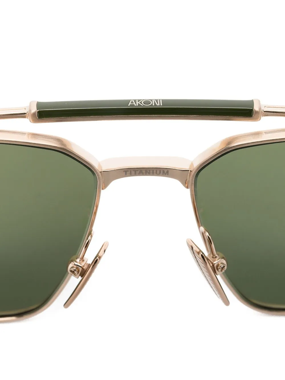 Akoni Eckige Hera Sonnenbrille | Gold | FARFETCH DE