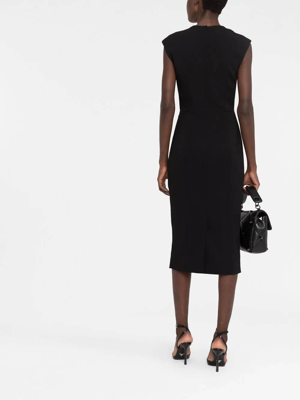 Dolce Gabbana Square neck Tailored Midi Dress Farfetch Dolce Gabbana Square neck Tailored Midi Dress Farfetch