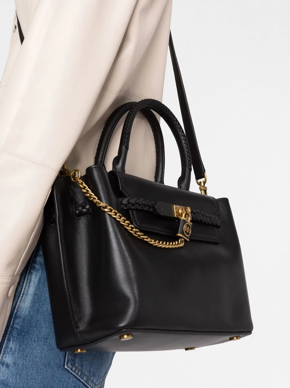 Michael Michael Kors Hamilton Legacy Leather Tote Bag - Farfetch