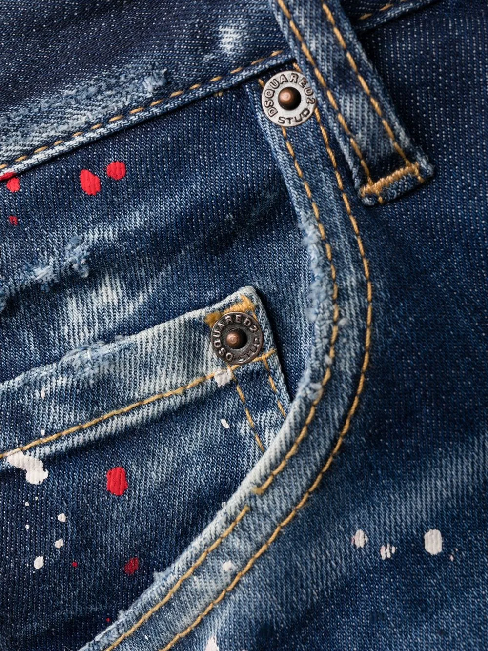 DSQUARED2 distressed-effect straight-leg Jeans | Blue | FARFETCH