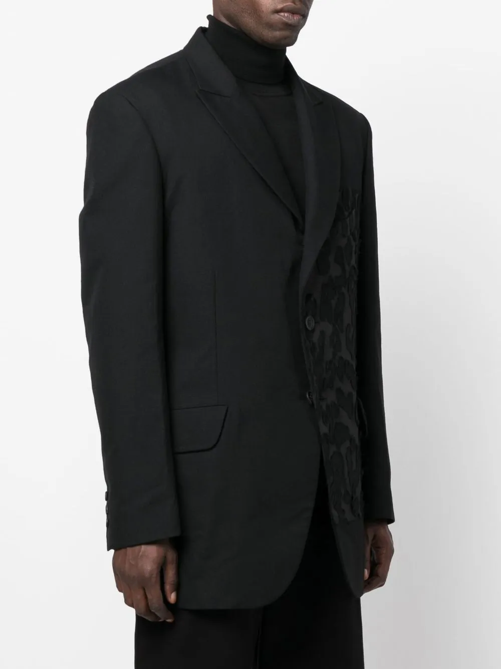 Yohji Yamamoto Black Single Breasted Blazer | Black | FARFETCH