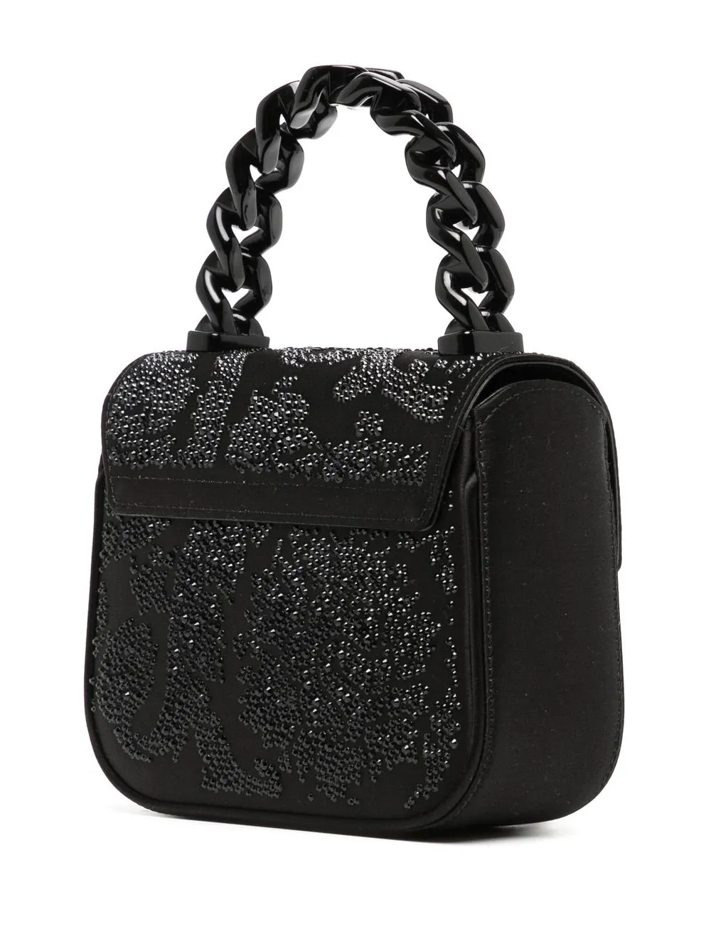 Versace Medusa-plaque crystal-embellished Shoulder Bag | Black | FARFETCH