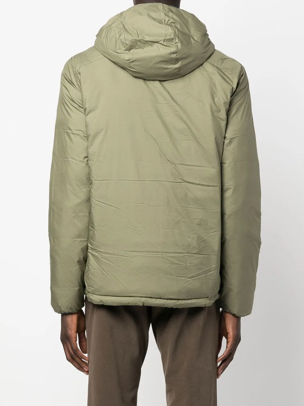 Polo Ralph Lauren Double-layered Padded Jacket In Basic Olive/black ...