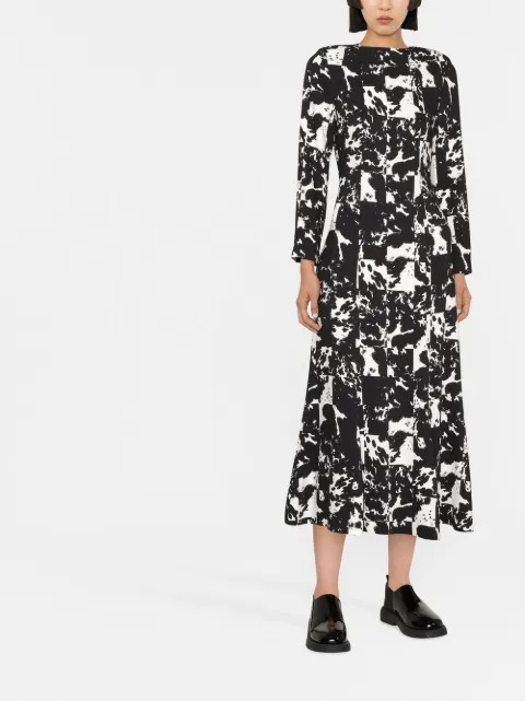 Rodebjer two-tone Midi Dress - Farfetch