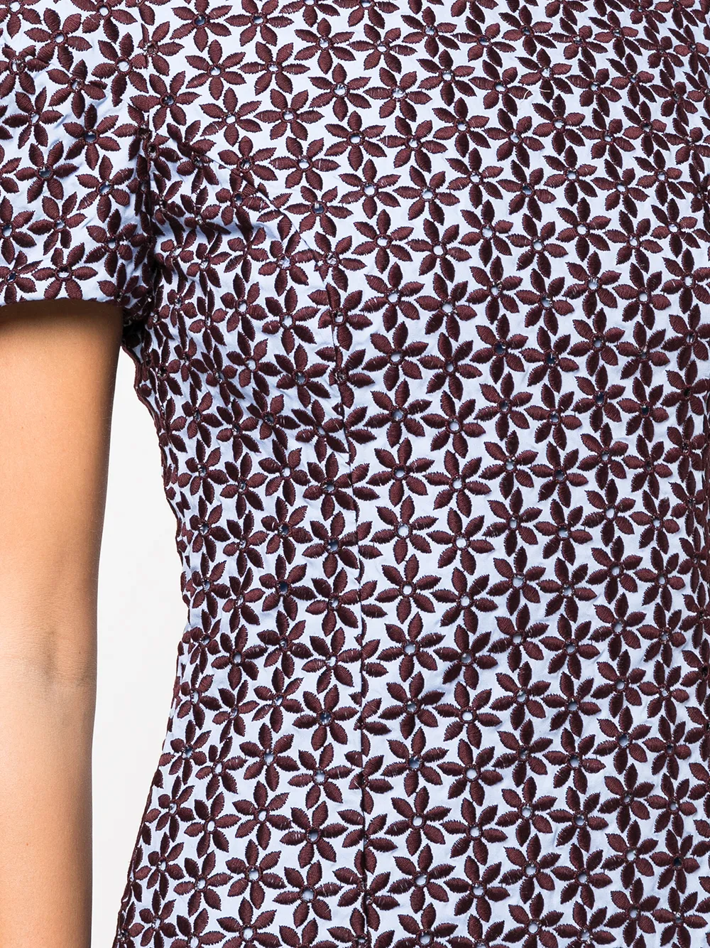 Silvia Tcherassi Floral Embroidered Midi Dress Farfetch