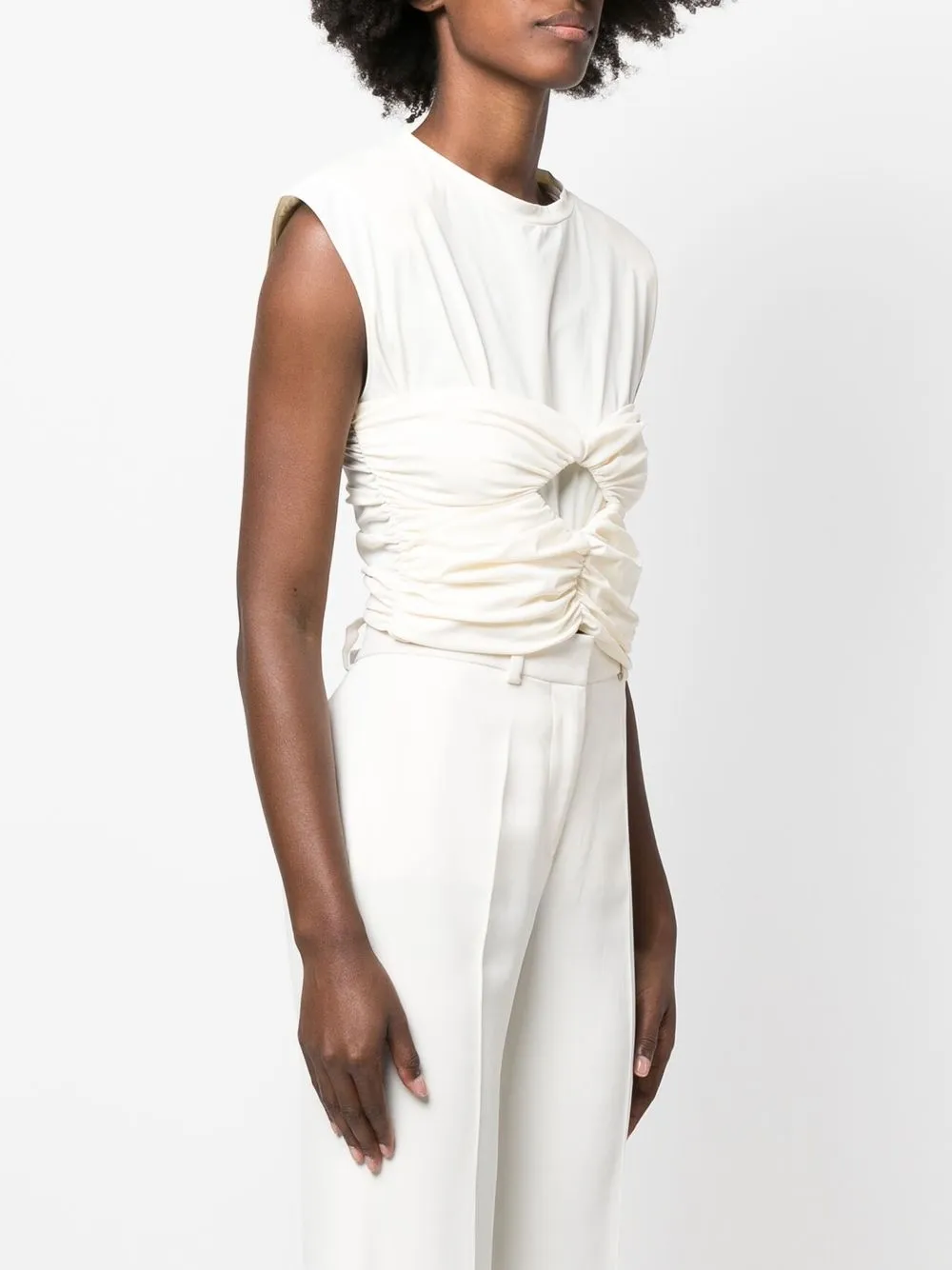 Magda Butrym twisted-front Top - Farfetch