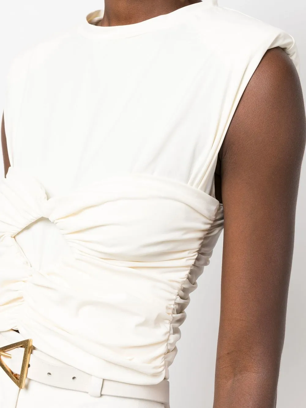 Magda Butrym twisted-front Top - Farfetch