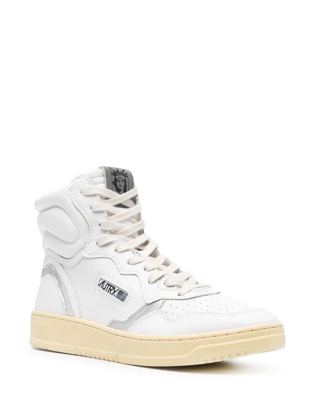 Autry Liberty hi-top Leather Sneakers - Farfetch Autry Liberty hi-top Leather Sneakers - Farfetch