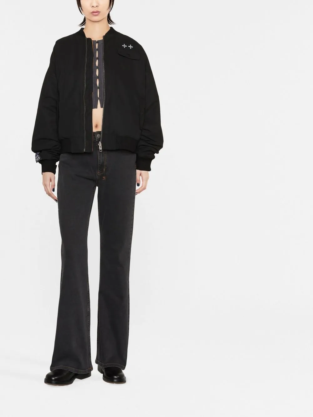 Ksubi logo-print reversible bomber jacket | Smart Closet