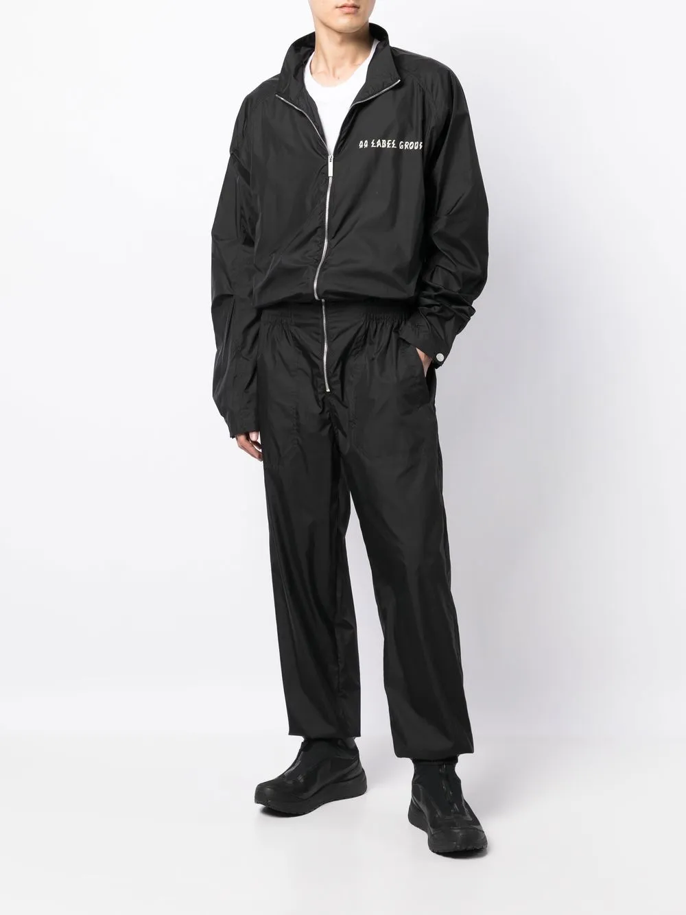 44 LABEL GROUP Logo print Bomber Jacket Farfetch