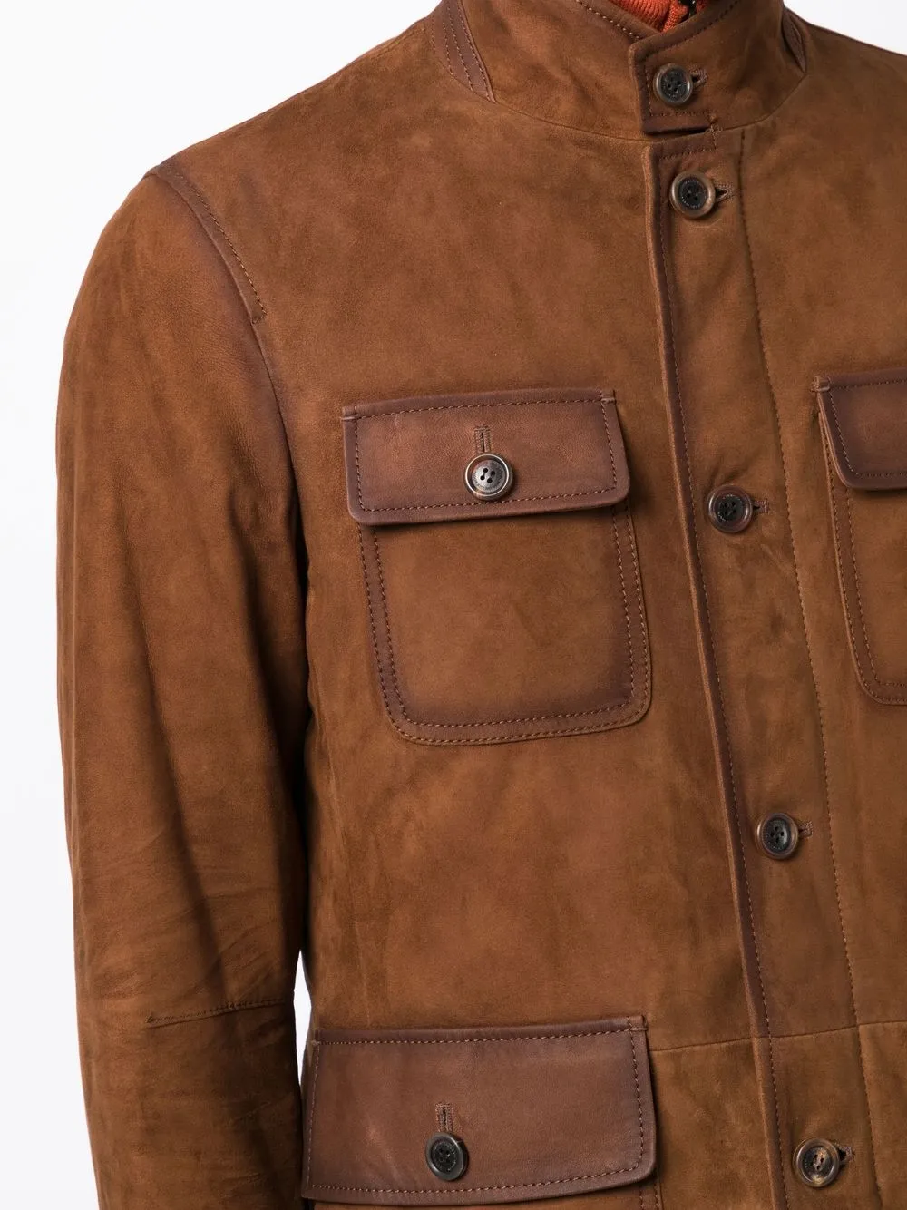 Man On The Boon. high-neck safari jacket | Smart Closet