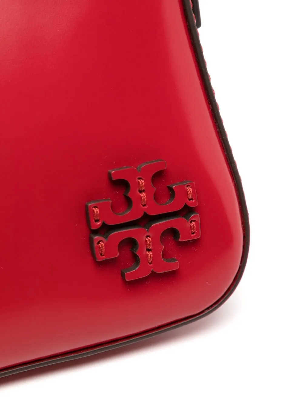 Tory Burch Logo-plaque Shoulder-bag In Red | ModeSens