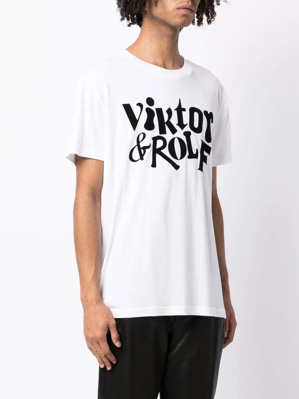 Viktor & Rolf Logo-print Cotton T-shirt In White | ModeSens