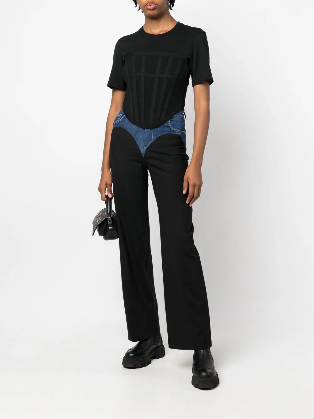 Act N°1 cut-out straight-leg jeans | Smart Closet