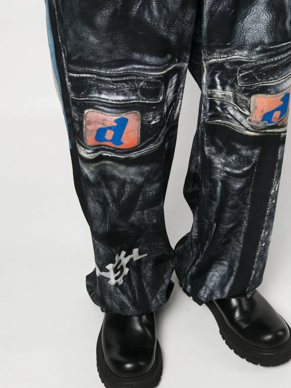 Diesel Cargo Wide-leg Trousers In Black | ModeSens