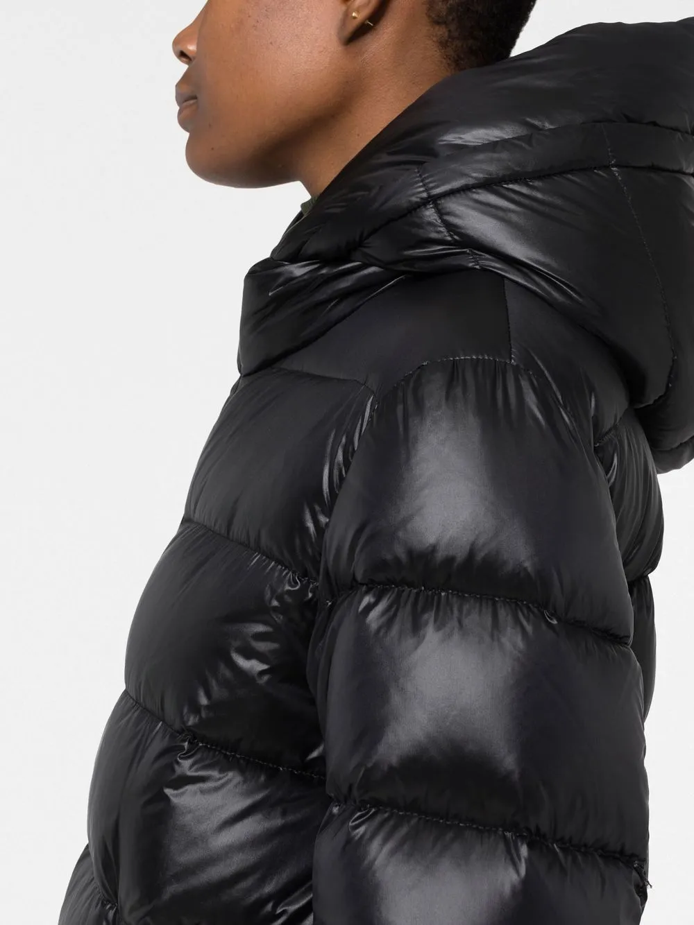 Moorer Layered Puffer Coat | Black | FARFETCH
