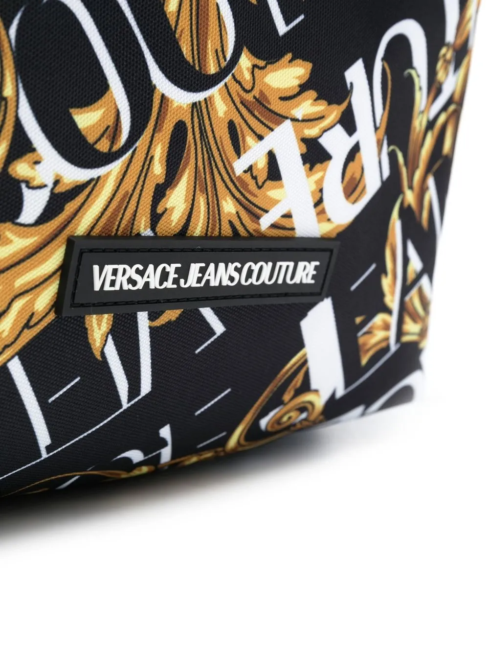Versace Jeans Couture Logo-print Backpack In Black | ModeSens