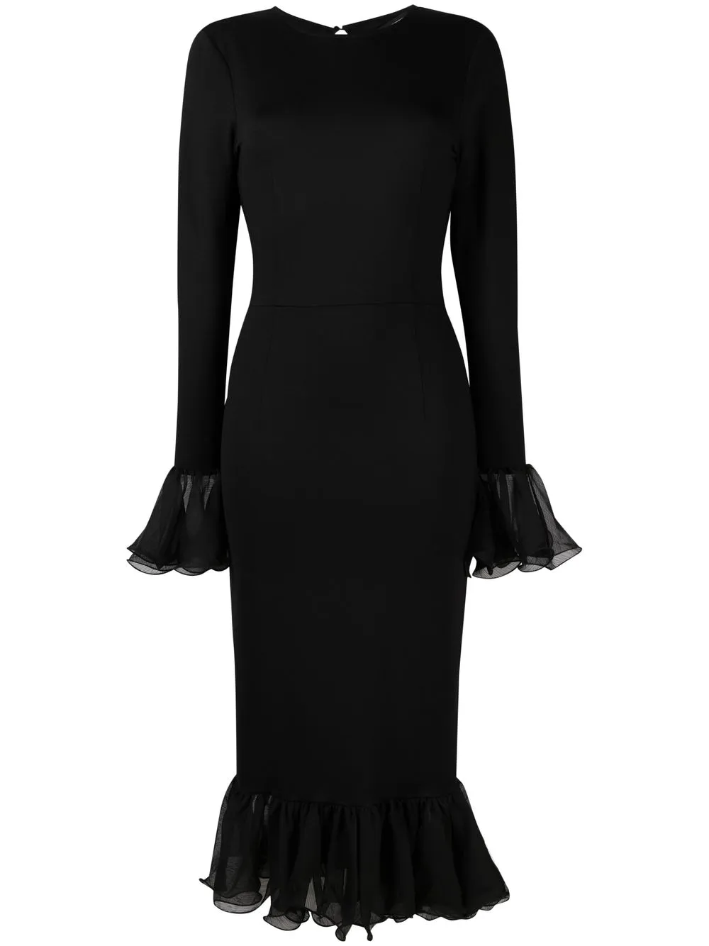 ROTATE Cut out Back Midi Dress Smart Closet ROTATE Cut out Back Midi Dress Smart Closet