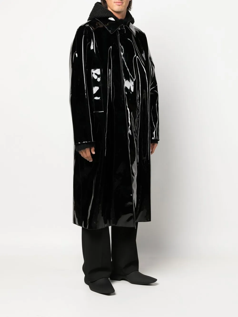Alyx High-shine Finish Rain Coat In Black | ModeSens