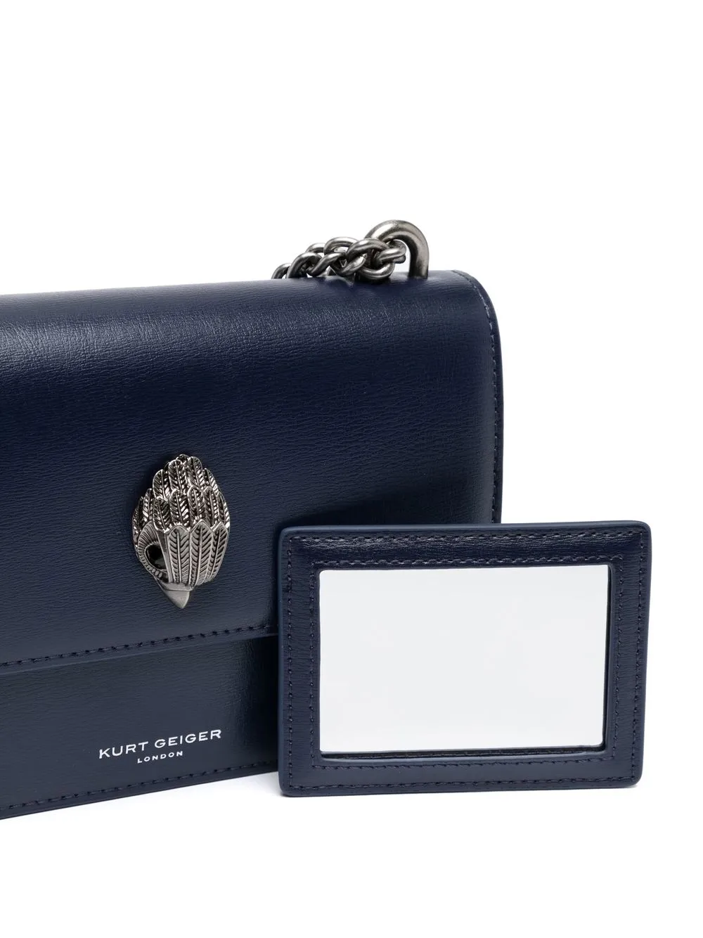 Kurt Geiger Shoreditch Textured Shoulder Bag In Blue | ModeSens