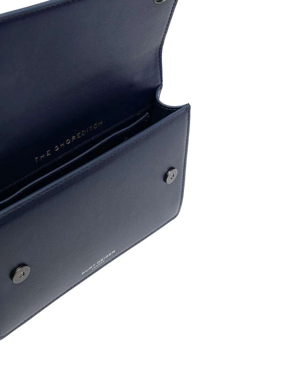 Kurt Geiger Shoreditch Textured Shoulder Bag In Blue | ModeSens