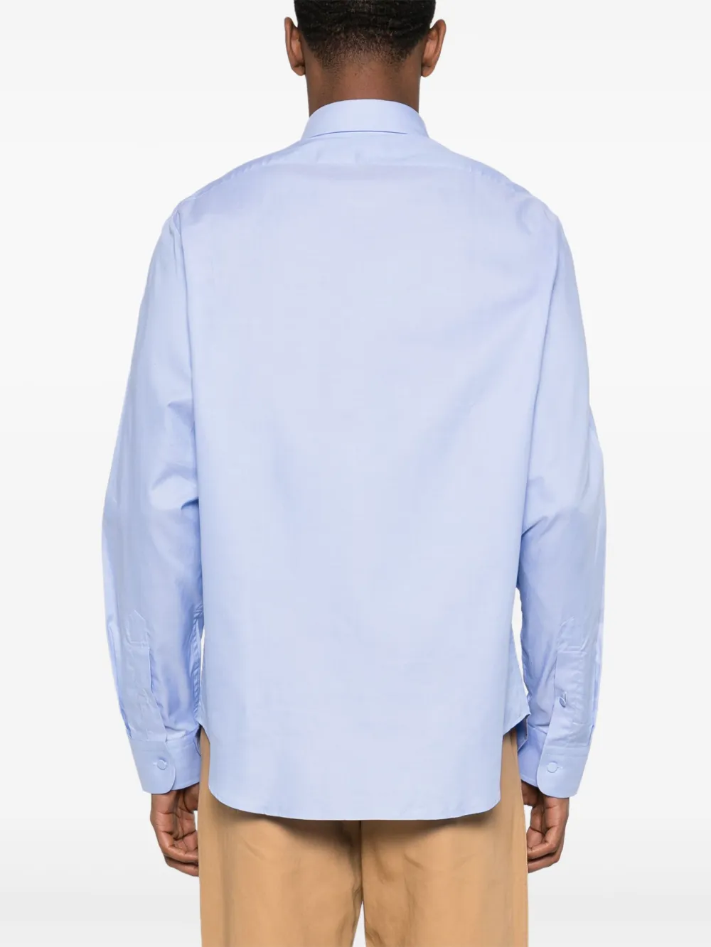 Gucci Double G-logo Cotton Shirt | Blue | FARFETCH