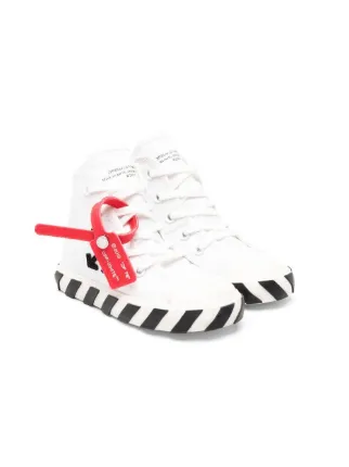 Off-White Kids Safety Tag high-top Sneakers | White | FARFETCH