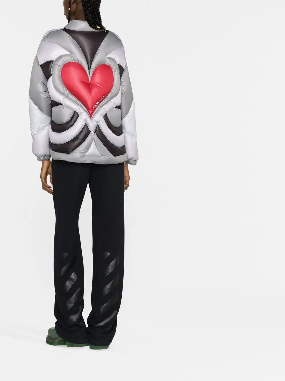 Khrisjoy Puff Khris Heart Jacket | Grey | FARFETCH