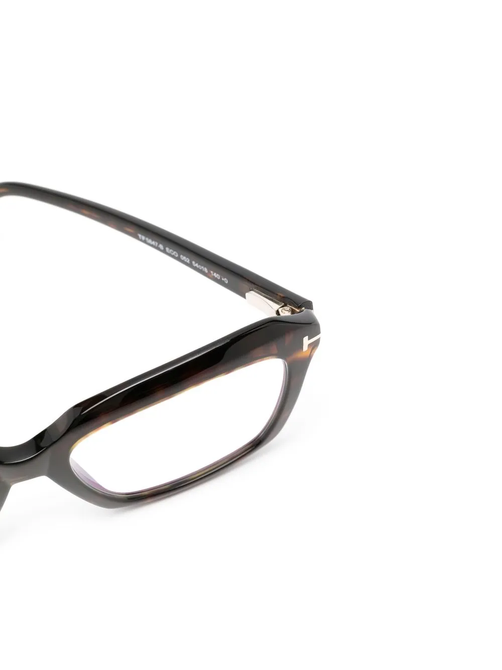 TOM FORD Eyewear tortoiseshell-effect square-frame Glasses | Brown ...