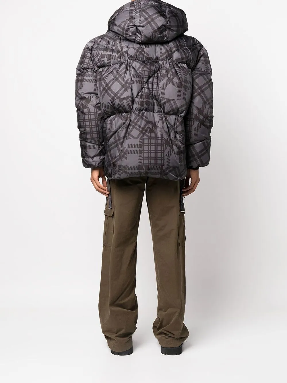 Khrisjoy check-print padded jacket | Smart Closet