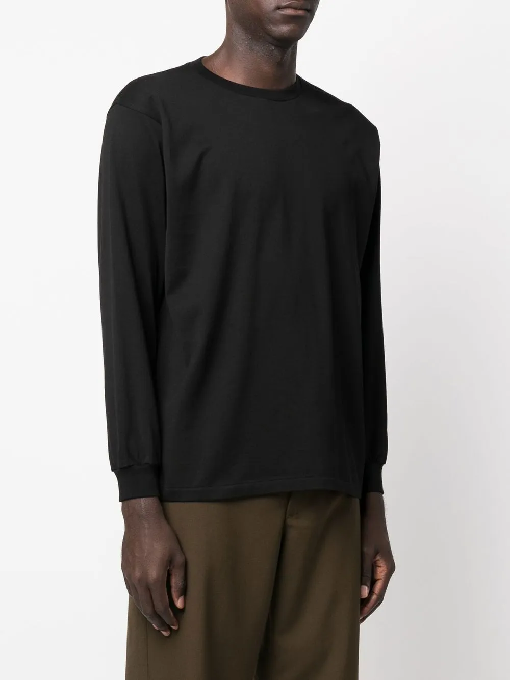 Auralee 라운드 넥 긴소매 탑 - Farfetch