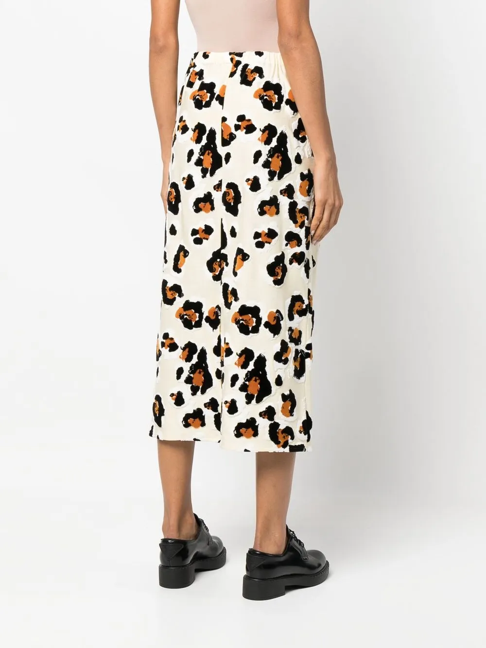 Marni leopard-print straight skirt | Smart Closet