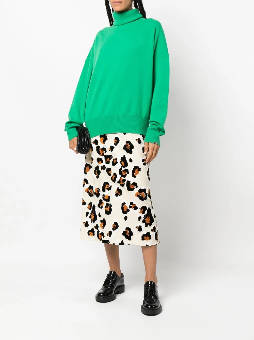 Marni leopard-print straight skirt | Smart Closet
