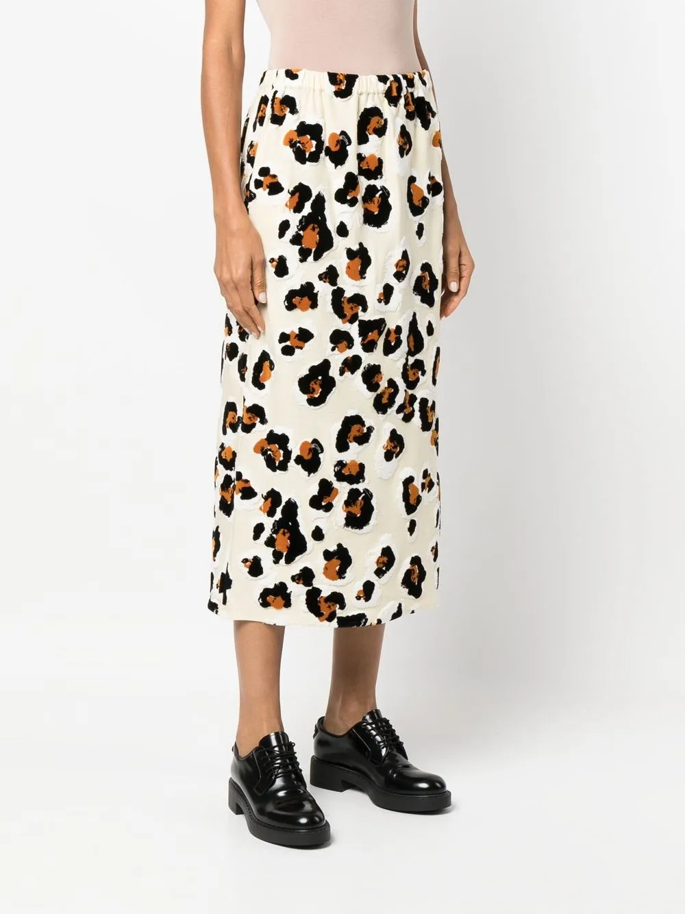 Marni leopard-print straight skirt | Smart Closet