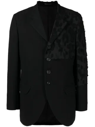 Yohji Yamamoto Panelled single-breasted Blazer - Farfetch