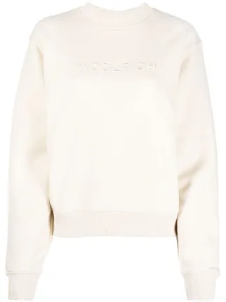 Woolrich logo-embroidered Cotton Sweatshirt - Farfetch