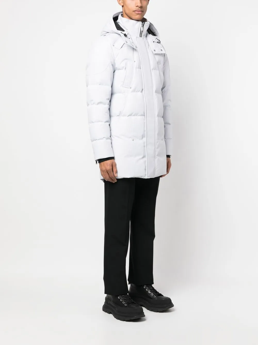 Moose Knuckles Cloud Down-filled Hooded Parka In Grey | ModeSens